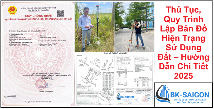 Thủ Tục, Quy Trình Lập Bản Đồ Hiện Trạng Sử Dụng Đất